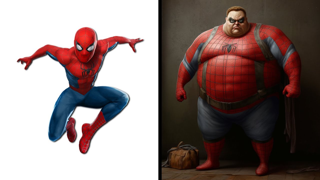 Superheroes but Fat | Fat Avengers | Marvel & DC - YouTube