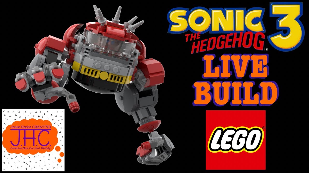 BIG ARMS! Sonic the Hedgehog 3 LEGO Live Build Knuckles Eggman Mech ...