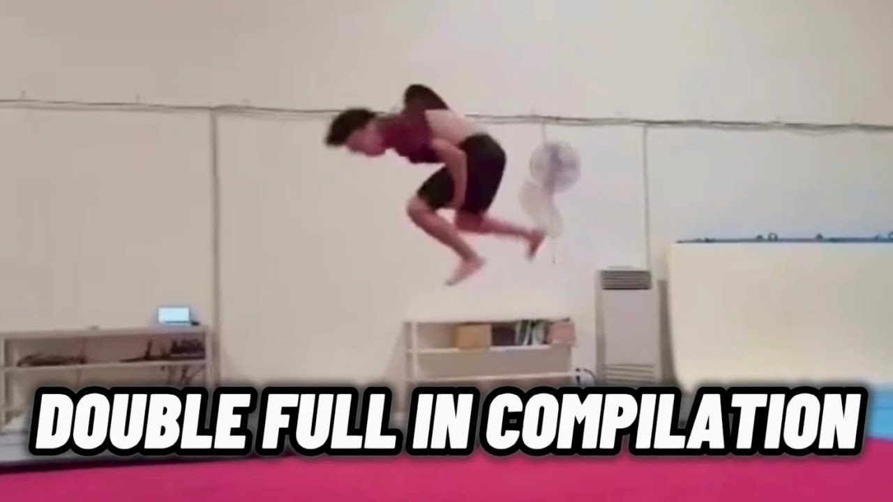 DOUBLE FULL IN TRICKING COMPILATION - YouTube