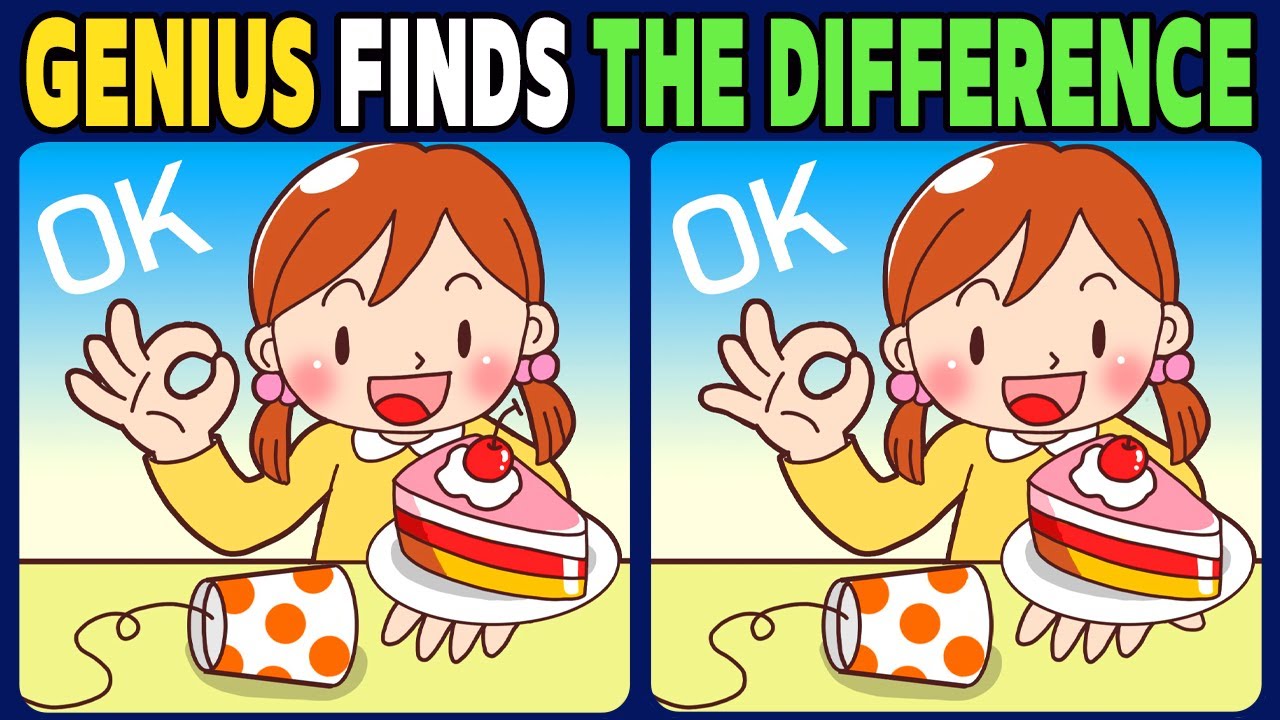 【Spot the difference】Genius finds the difference【Find the difference】20 ...