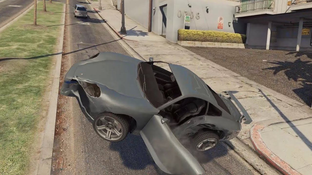 GTA 5 Car Crashes Compilation With Realistic Deformation Mod #24 - YouTube