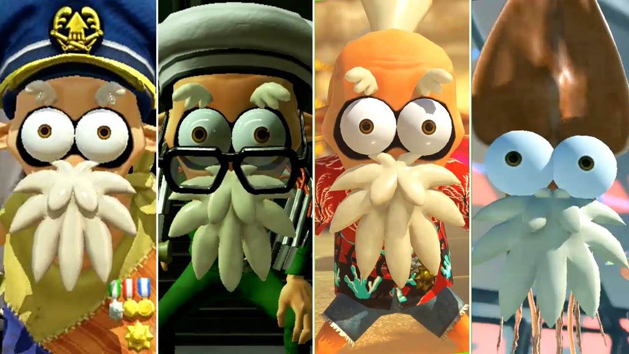 Evolution Of Cap n Cuttlefish In Splatoon Games 2015 2022 YouTube