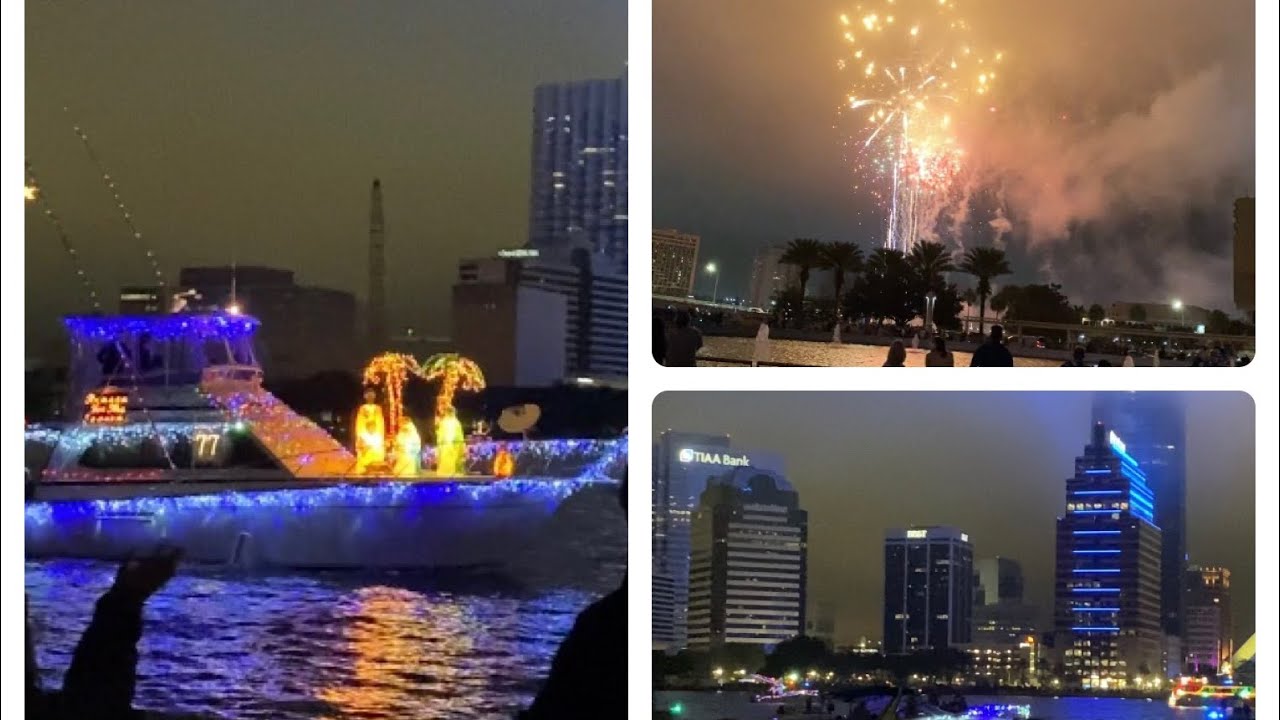 Jacksonville light boat parade show 2020|| Downtown, Jacksonville ...