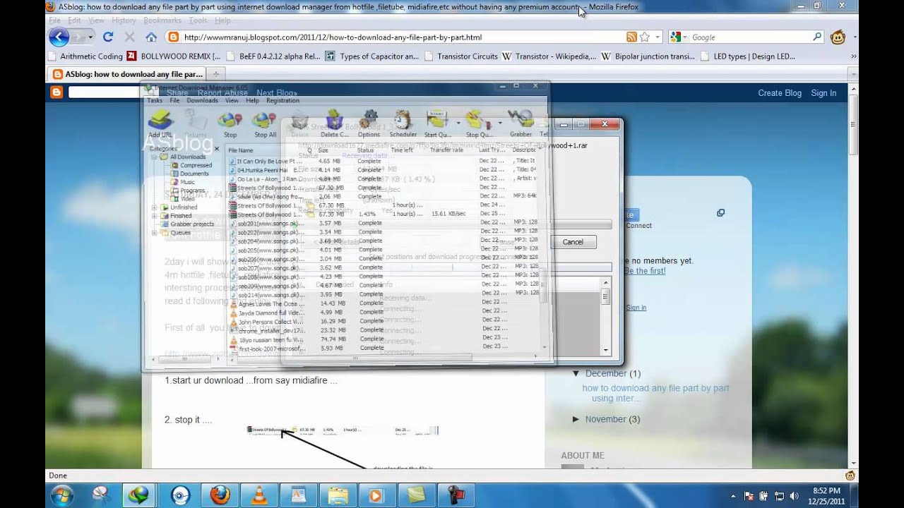 how to download any file part by part using internet download manager ...