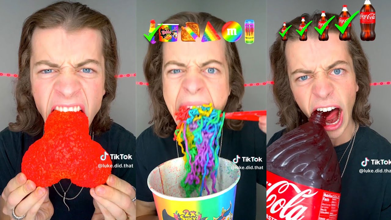 *1 HOUR* LukeDidThat Spicy Challenge Compilation | Lukedidthat Shorts ...