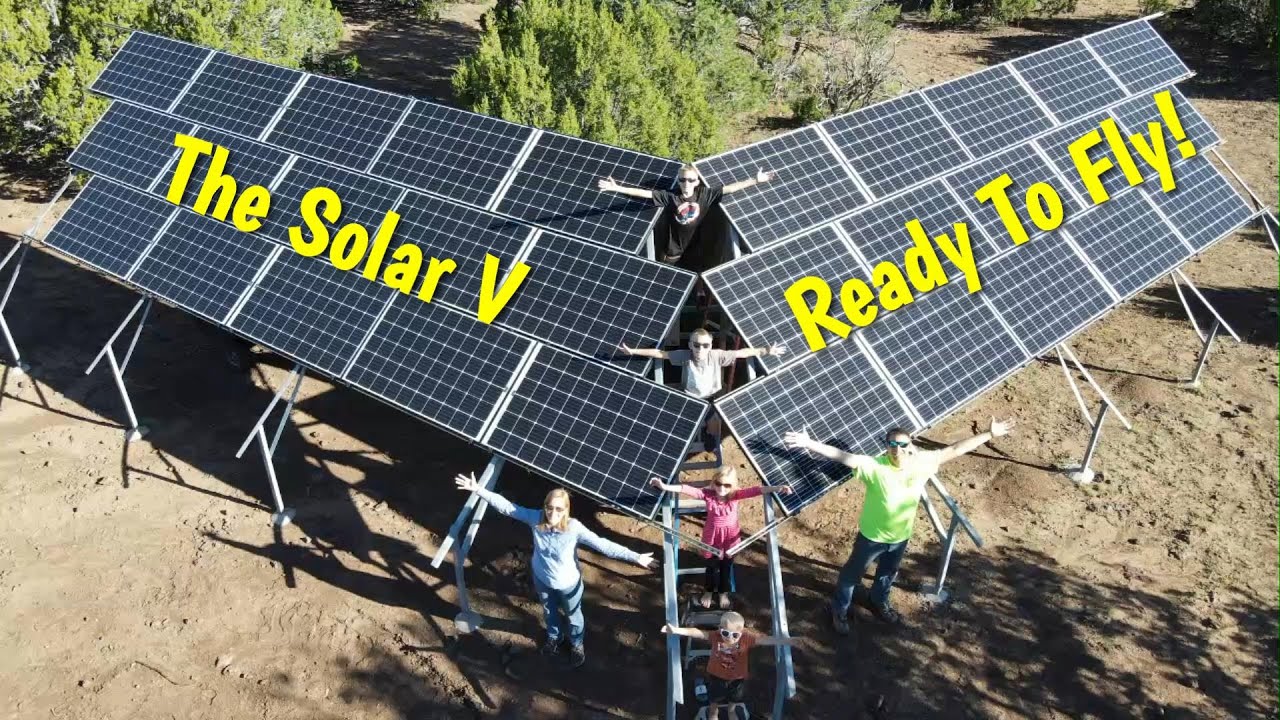Husband And Wife Install 30 Solar Panels On Homemade Solar Stand For ...