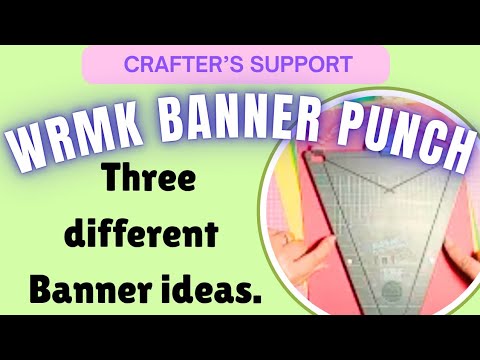 How to use the banner punch board by WRMK - YouTube