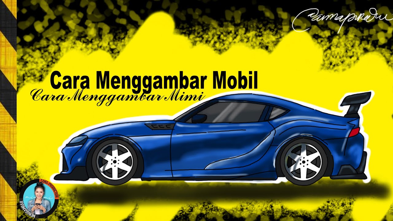 CARA MENGGAMBAR MOBIL SEDERHANA TAPI BAGUS SERI 19 || HOW TO DRAW CAR ...
