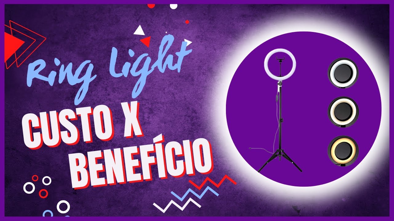 Ring Light 10 Polegadas com Tripé | Custo Benefício - YouTube