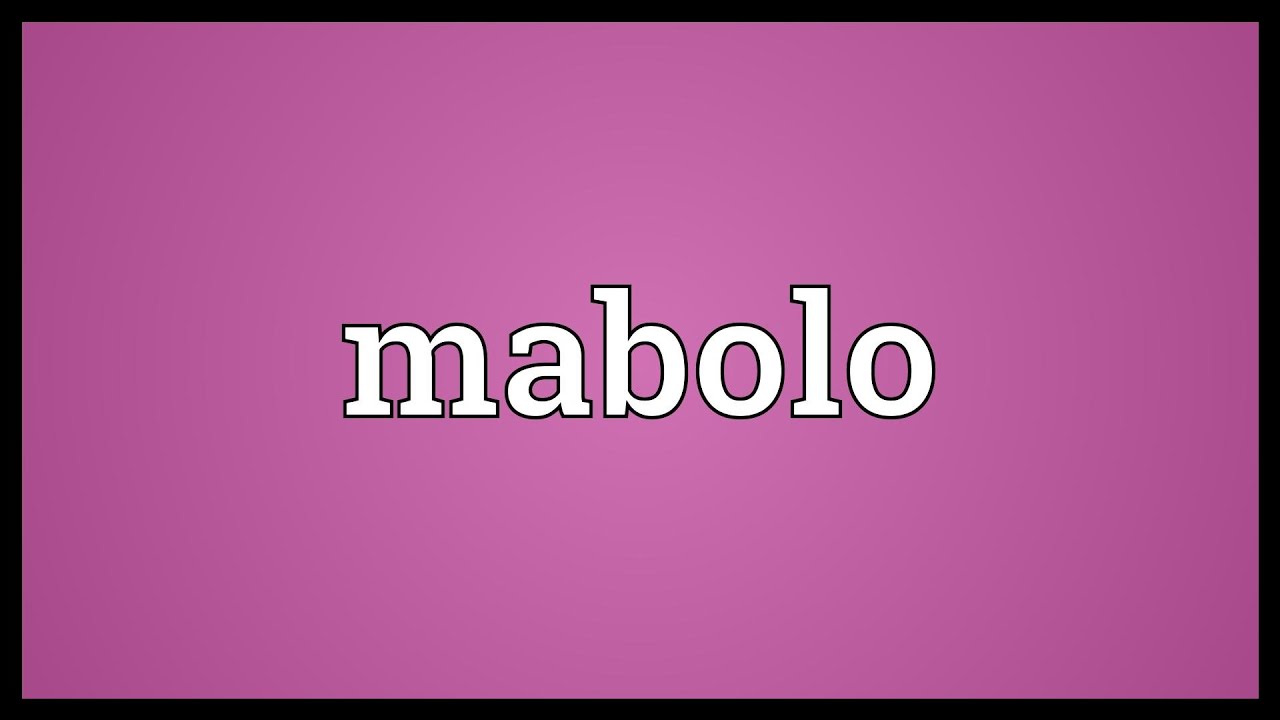 Mabolo Meaning - YouTube