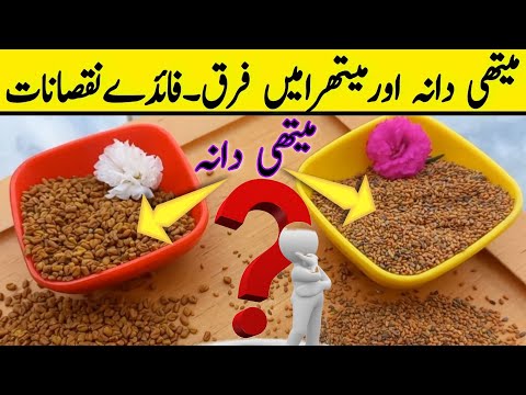 Difference between Methi Dana and Methra | Methi Dana ke Fayde | Methray k faidy | Methra vs Methi