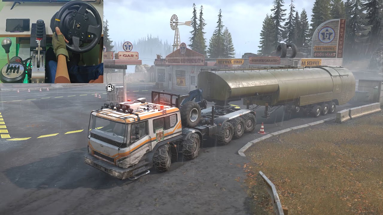 Transporting Heavy Fuel Tanker Semi-Trailer | Snow Runner ...