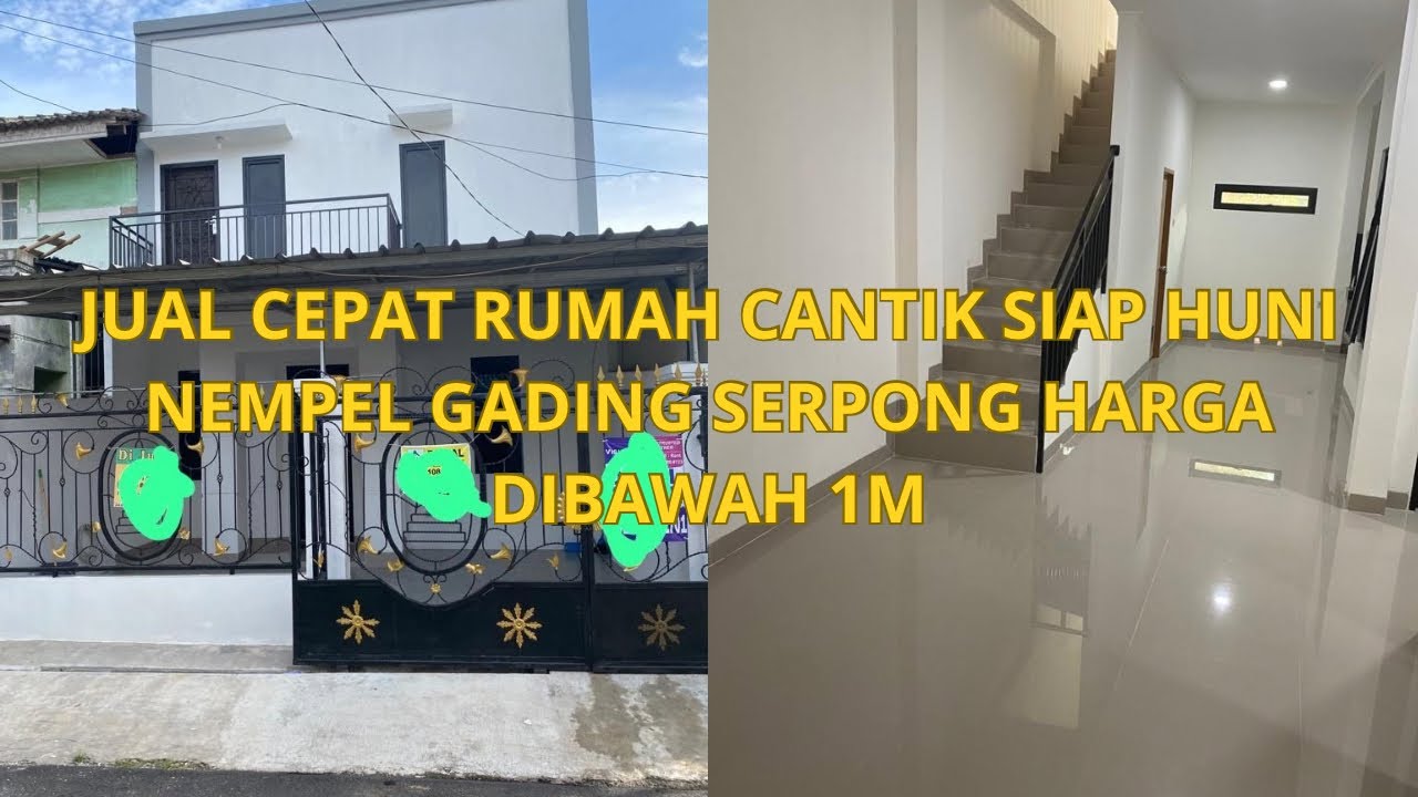 JUAL CEPAT RUMAH BAGUS 2 LANTAI SIAP HUNI NEMPEL GADING SERPONG # ...