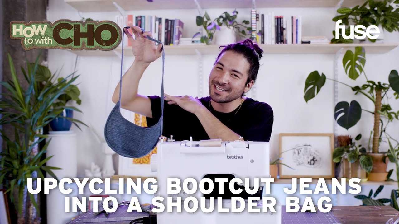 Peder Cho Shows How to DIY Denim Bootcut Jeans Into a Shoulder Bag ...