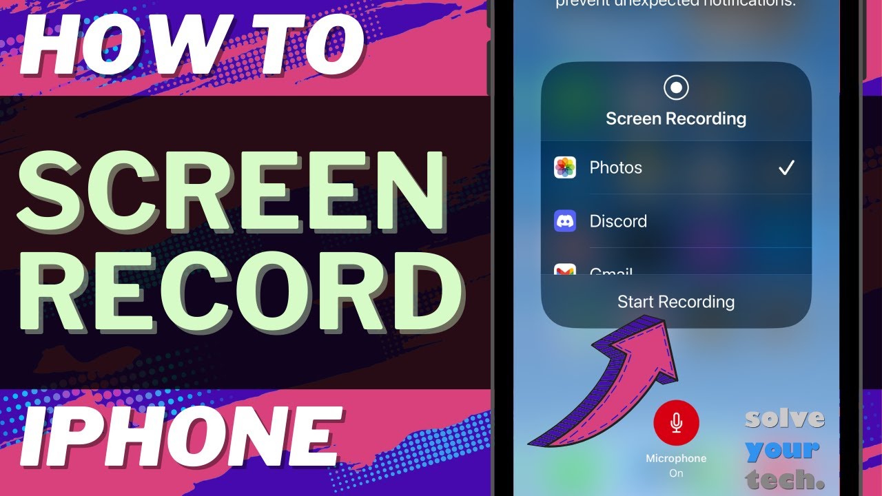 iOS 17: How to Screen Record on iPhone - YouTube