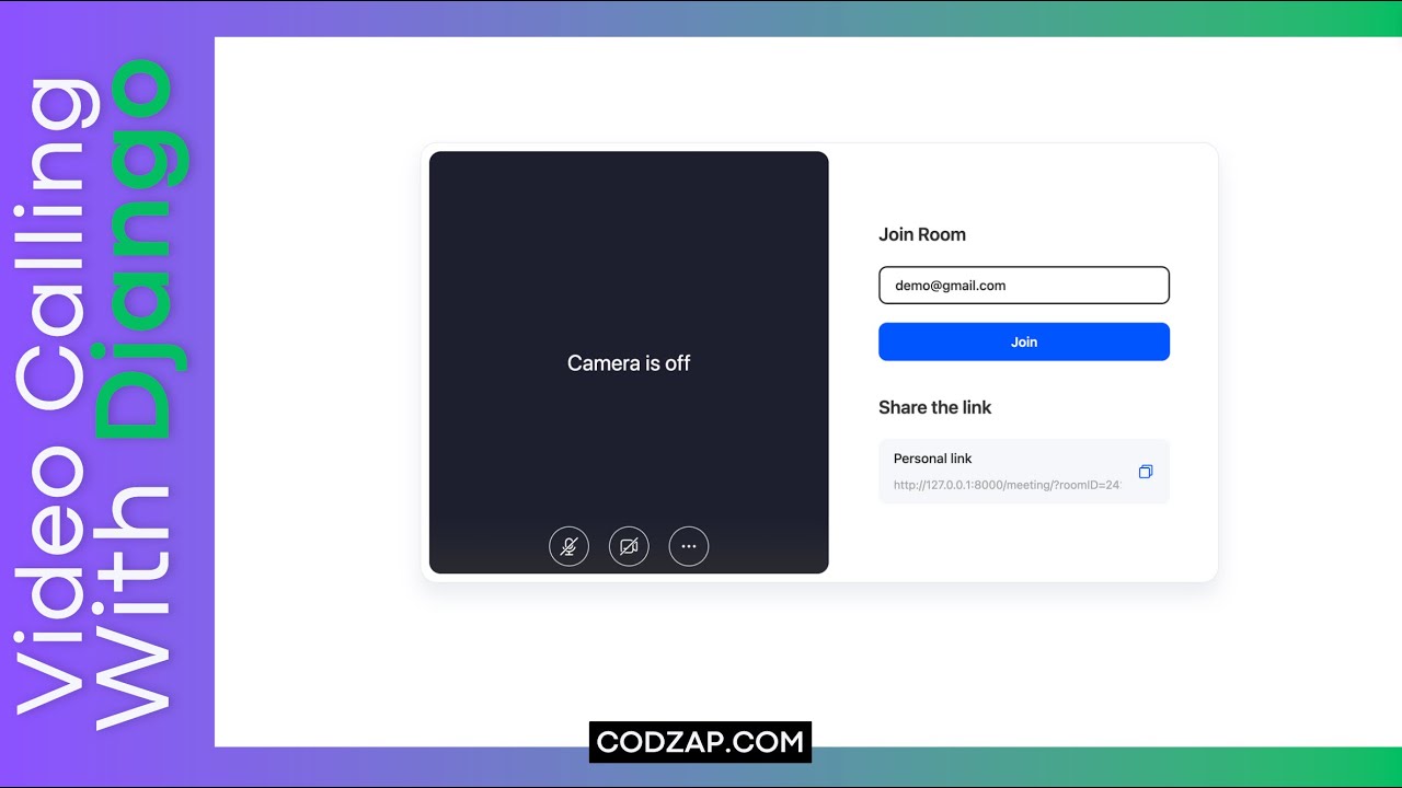 Build A Video Calling App With Django Super Easy Source Code Youtube