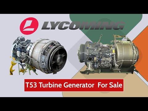 Lycoming T53 Turbine Engine TM1000 1MW Brand New Turbine Generator - YouTube