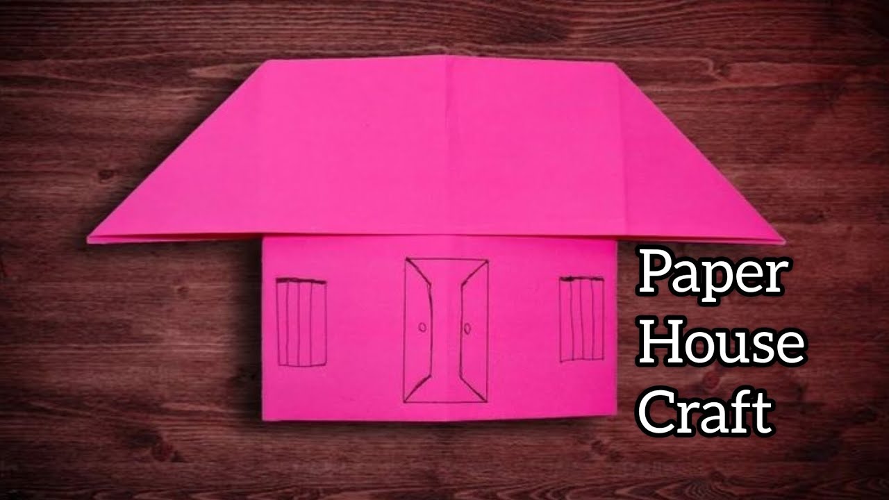 How To Make Paper House 🏡 Craft For Kids//Paper House Tutorial//Nursery ...