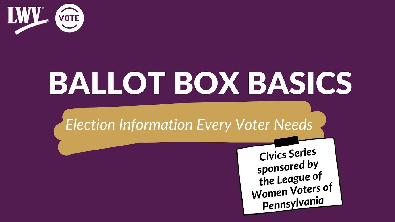 Ballot Box Basics: Voting Access and Election Integrity - YouTube
