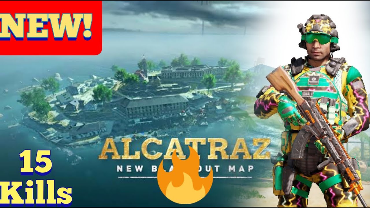 NEW ALCATRAZ MAP GAMEPLAY WITH 15 KILLS IN BATTLE ROYAL MODE IN CALL OF ...
