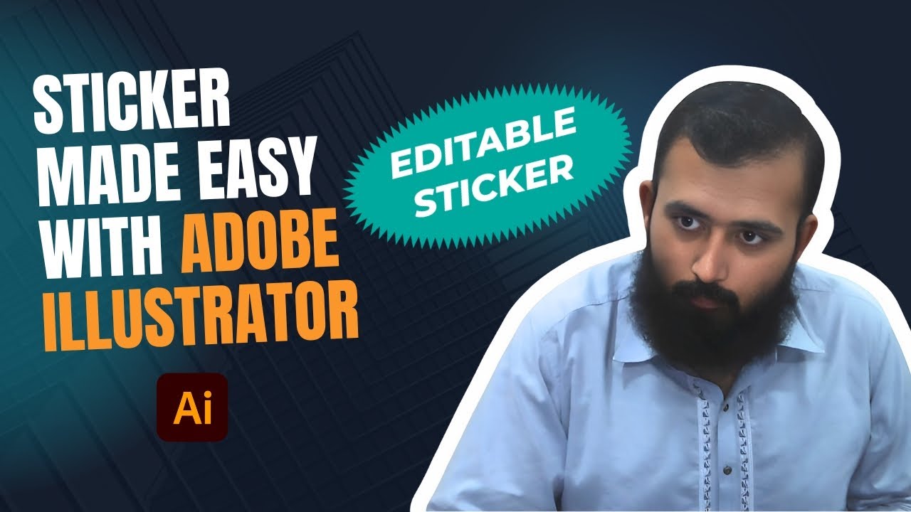 How to Create Editable Text Stickers in Adobe Illustrator | Step-by ...