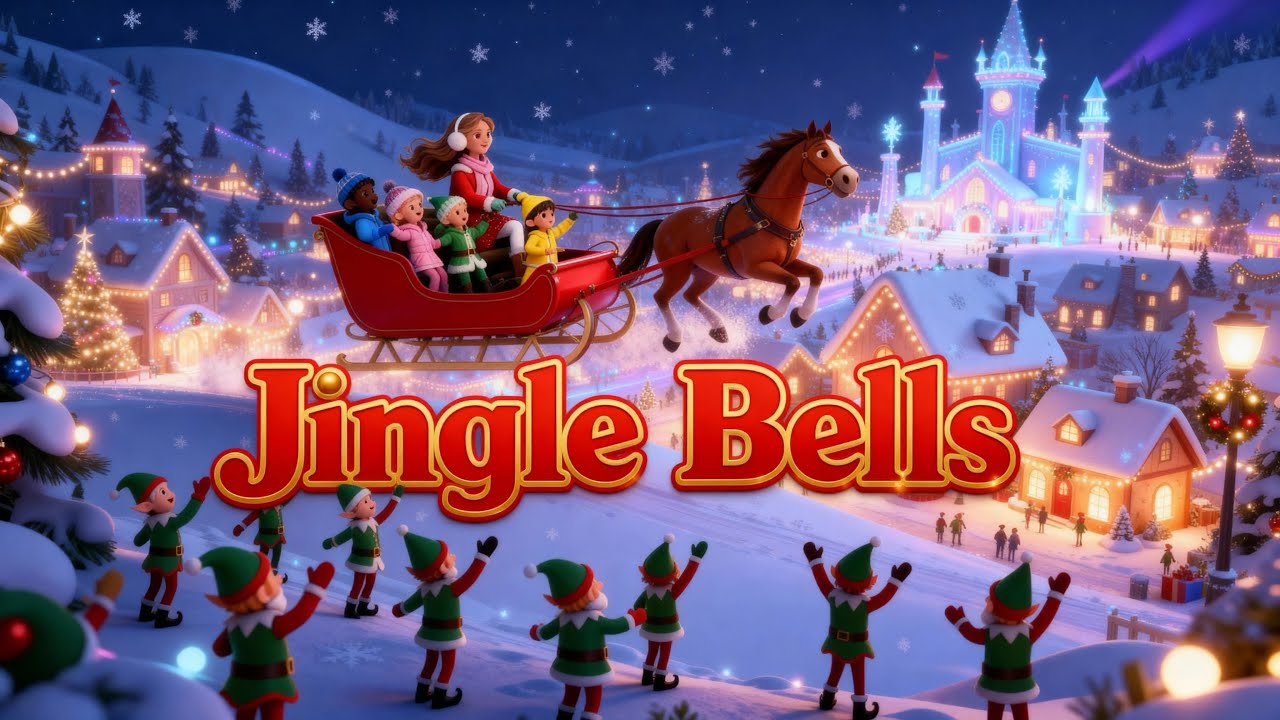 Jingle Bells 🎄 Christmas Songs for Kids | Miss Lily's Magical Sleigh ...