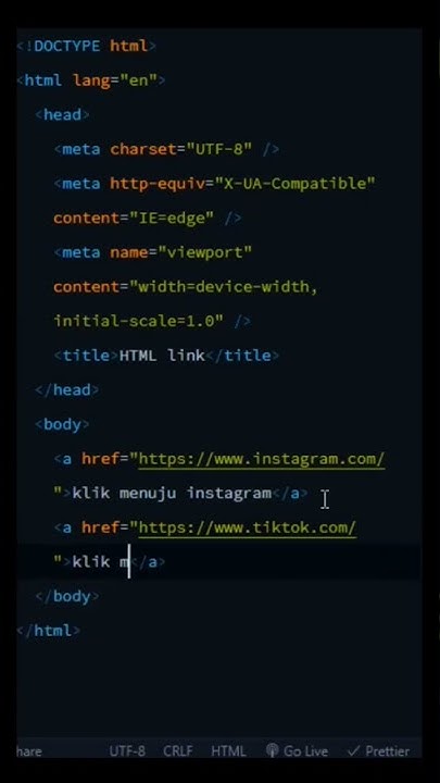 HTML Basic Tutorial #belajarcoding #html #htmlcss #htmltutorial - YouTube