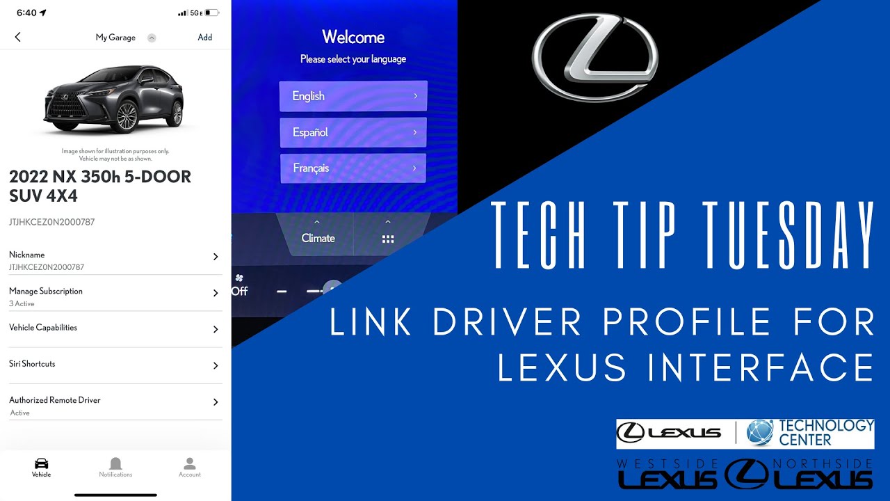 How to Link Your Lexus Interface Profile in your Lexus - 2022 Lexus NX ...