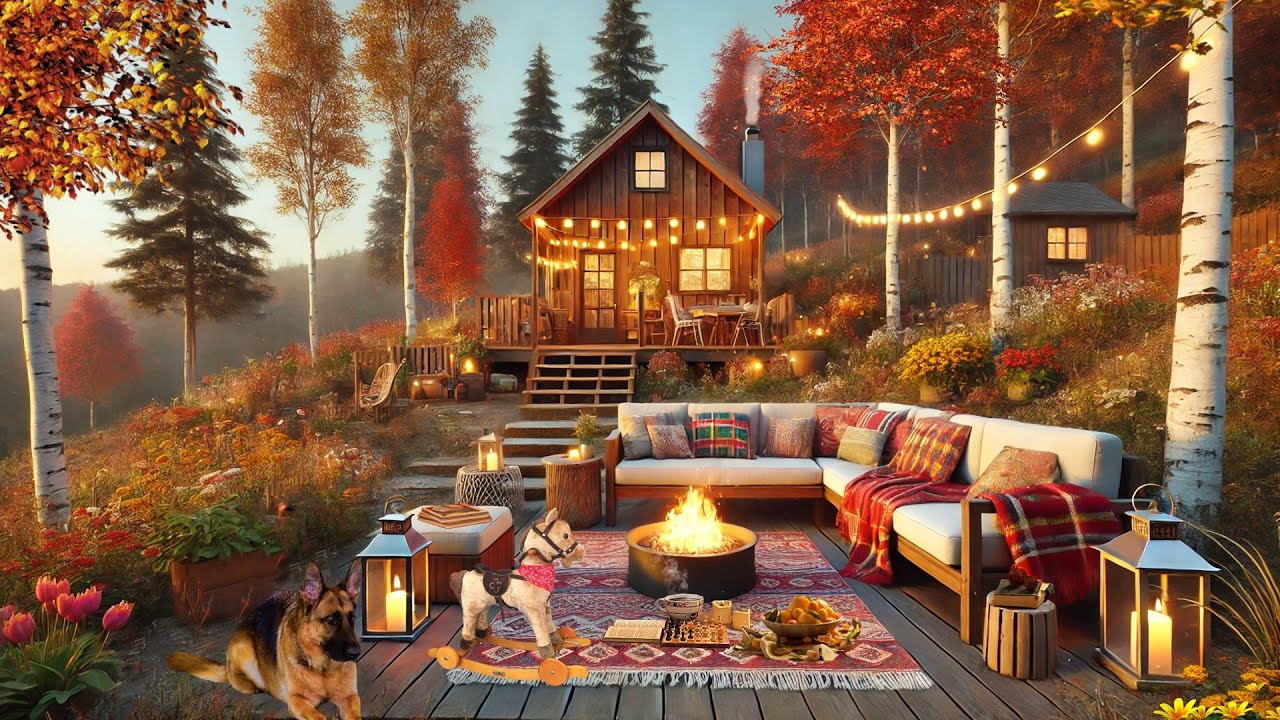 Easy Breezy Fall Ambience: calming wind, birds and chimes for ...