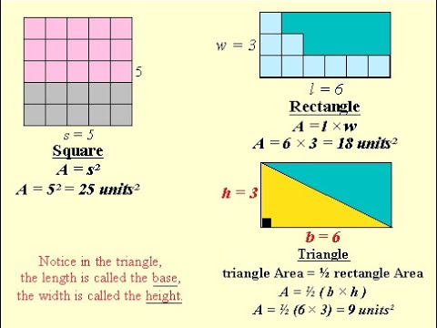 Grade 4 Mathematics Measure Area - YouTube