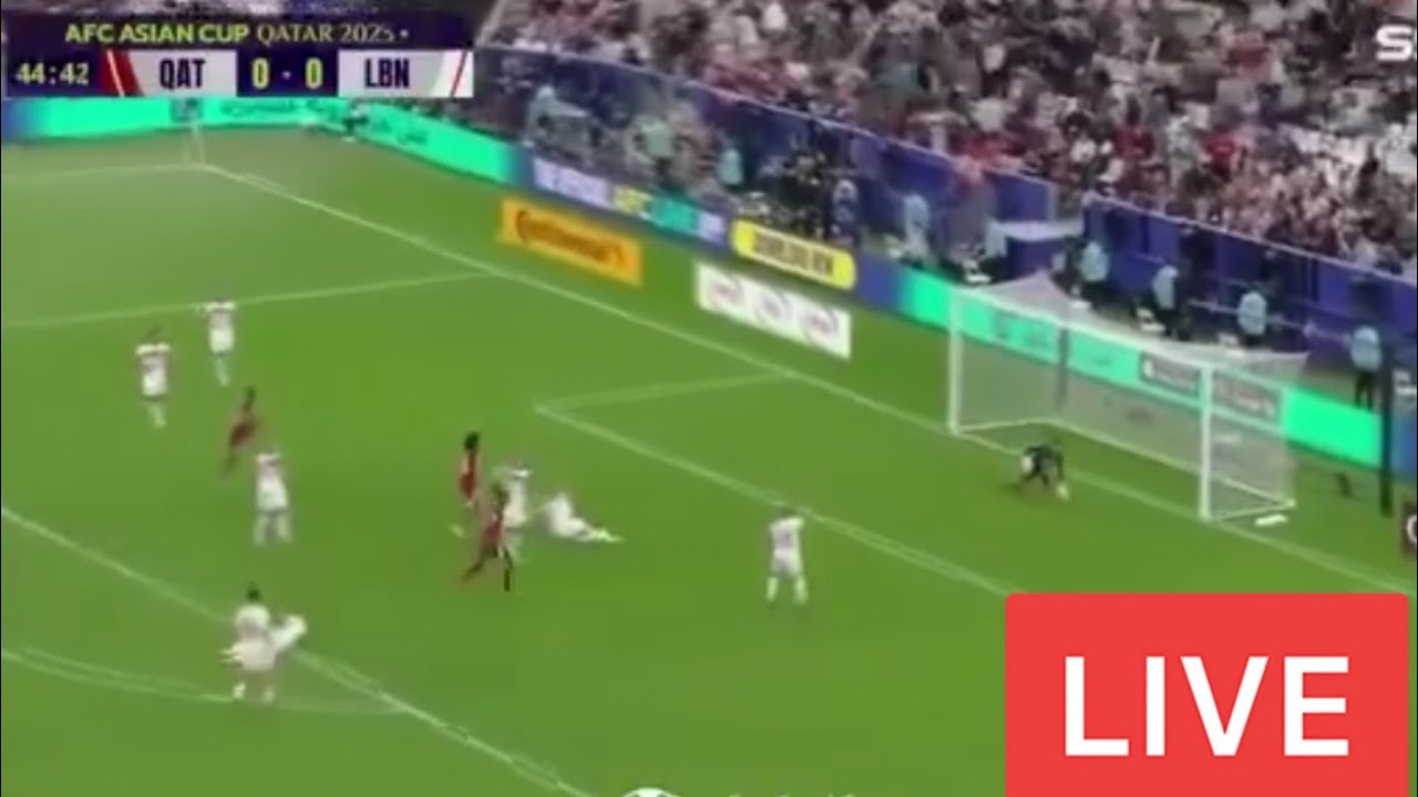 رد فعل علي الشوط الثاني في مباراة قطر امام لبنان في كاس امم اسيا بث