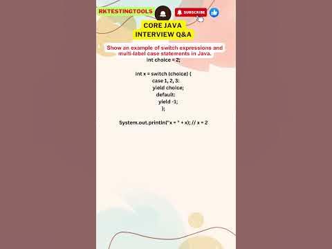 Core Java | Programming | Example of switch expressions and multi label ...