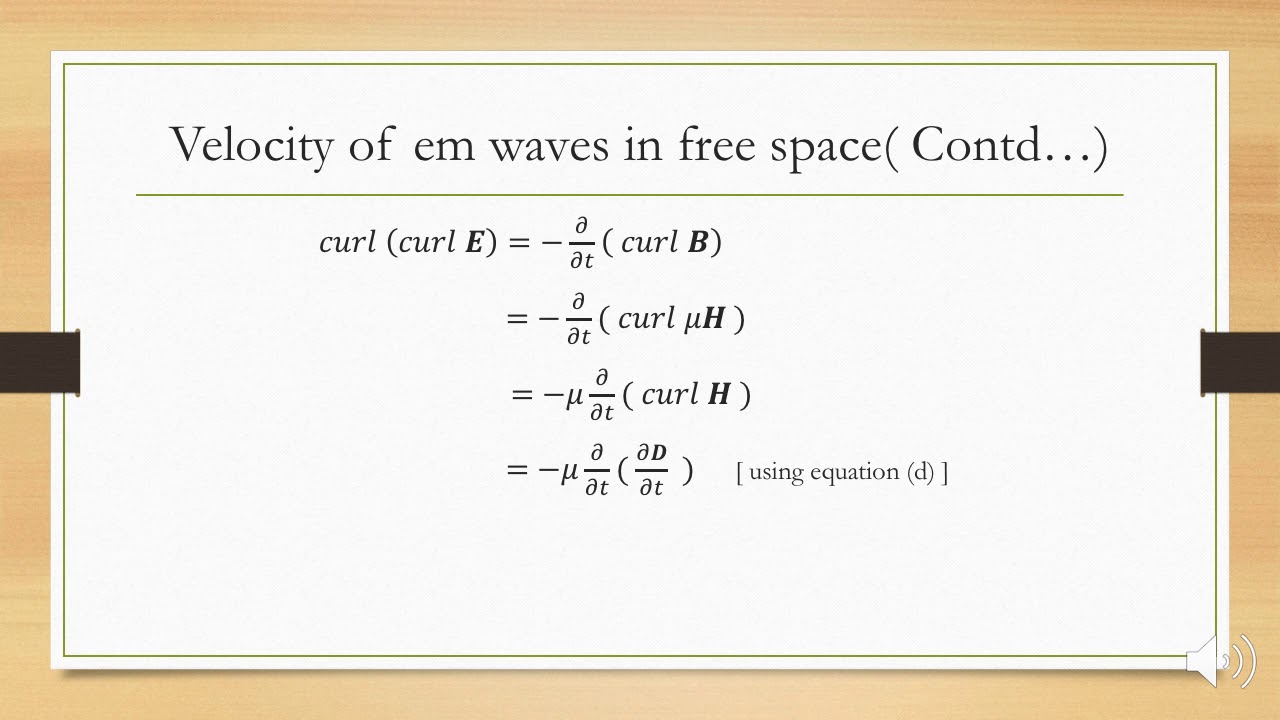 Electro magnetic theory EM waves in free space - YouTube