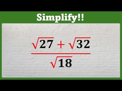 How to simplify surds without a calculator - YouTube