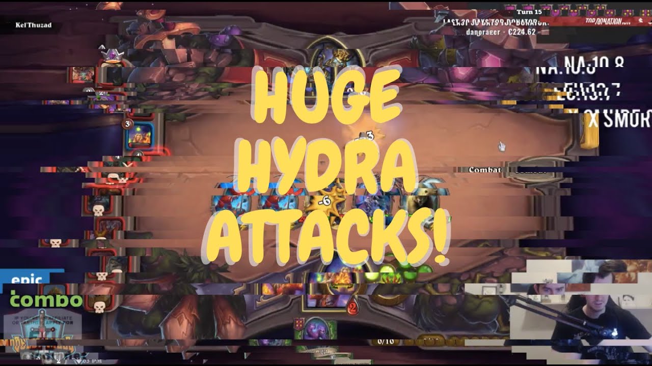 Hearthstone Battlegrounds. Huge Hydra Attacks! - YouTube