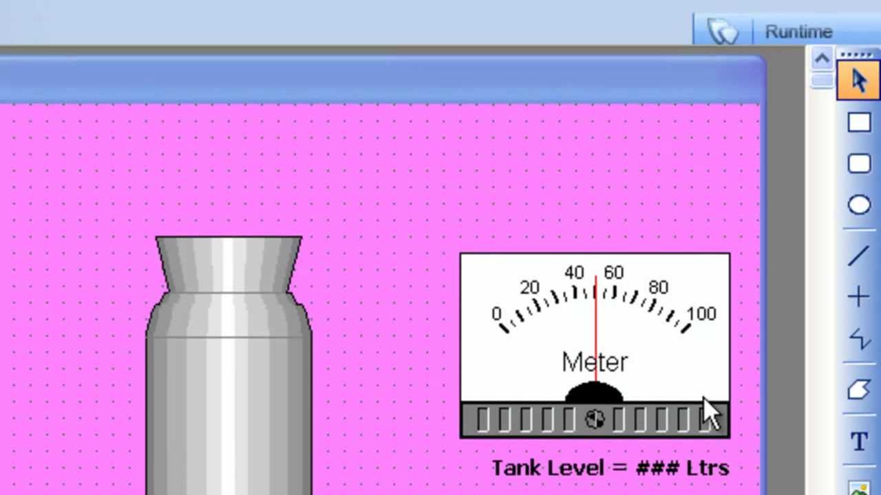 TISHITU SCADA Basic Tank Filling Plant by Intouch Wonderware - YouTube