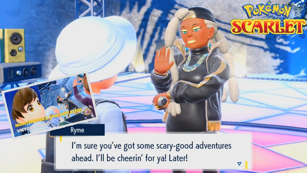 Pokémon Scarlet & Violet - Challenge Rapper Ryme Gym Leader Ghost type ...