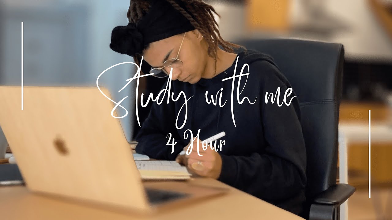 Study with me live!| 4 hour| Promodoro method| Background noises- no ...