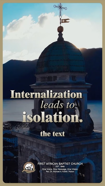 Internalization can lead to Isolation! Don’t miss this…..watch full ...