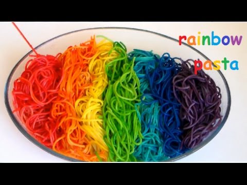 DIY Rainbow Pasta \\ The world's best-looking Spaghetti - YouTube