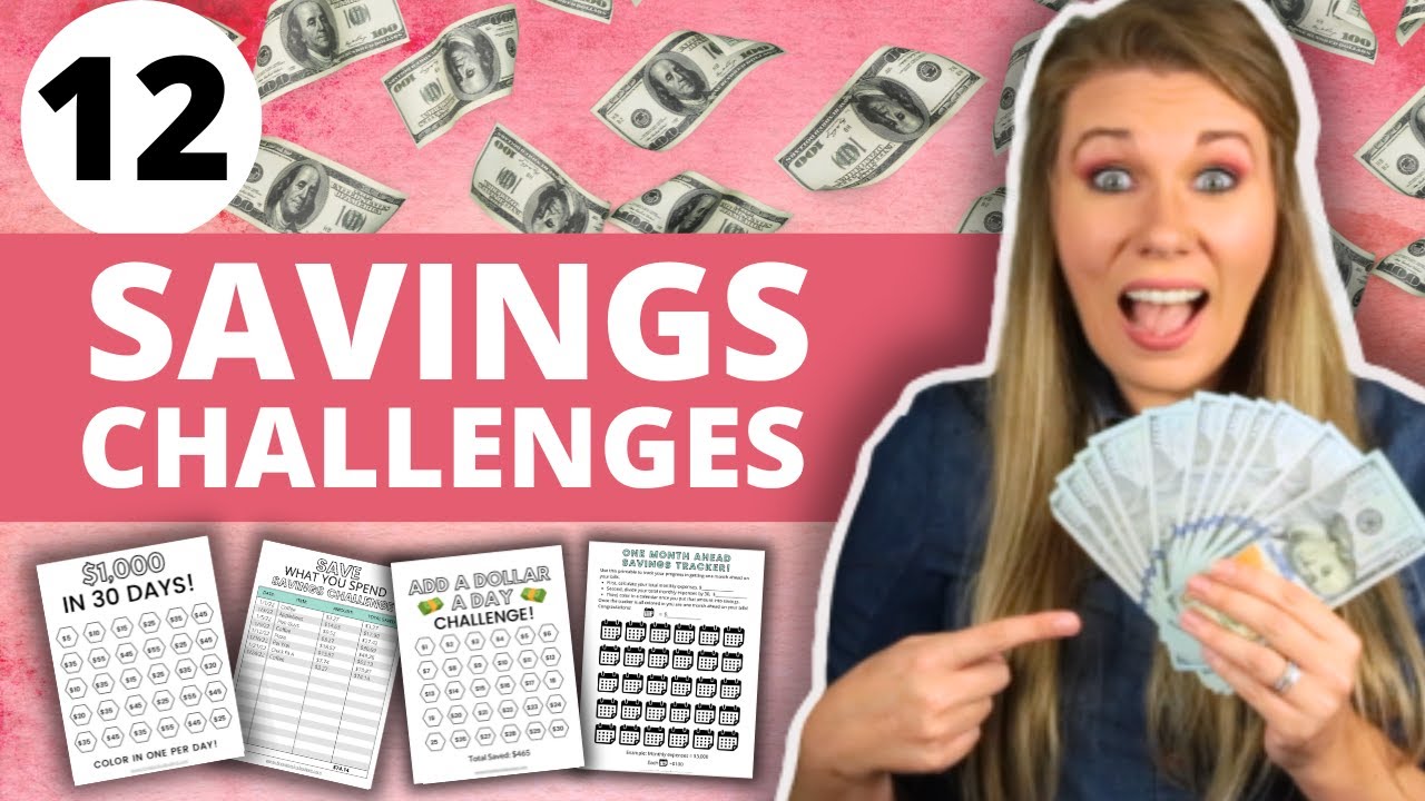 12 EASY Savings Challenges in 2024 [SAVE FROM $500 TO $100K] - YouTube