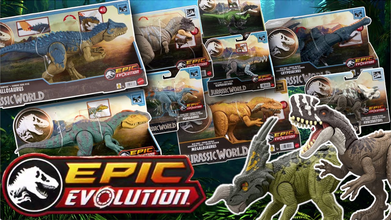 Todas las Nuevas Figuras de JURASSIC WORLD para 2024 | WAVE 1 JURASSIC ...