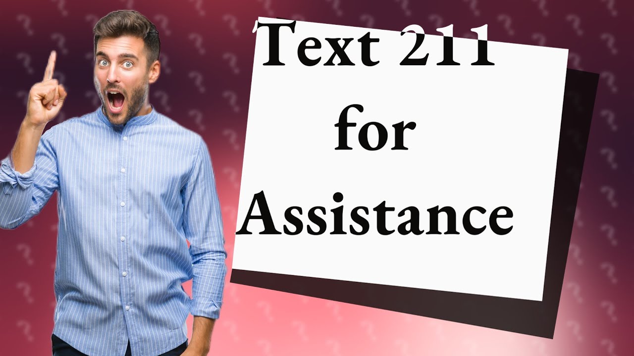 Can you text 211 in Texas? - YouTube