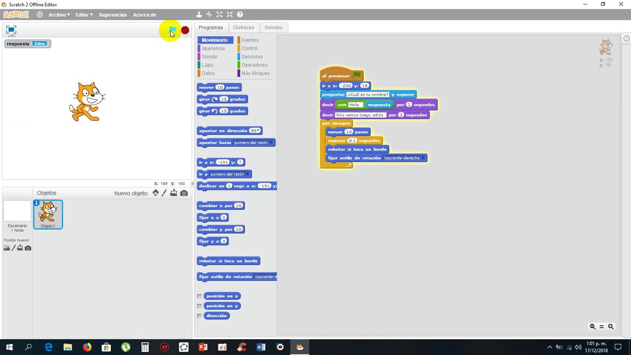 Tutorial Bloques de Control, Sensores y Operadores en Scratch - YouTube