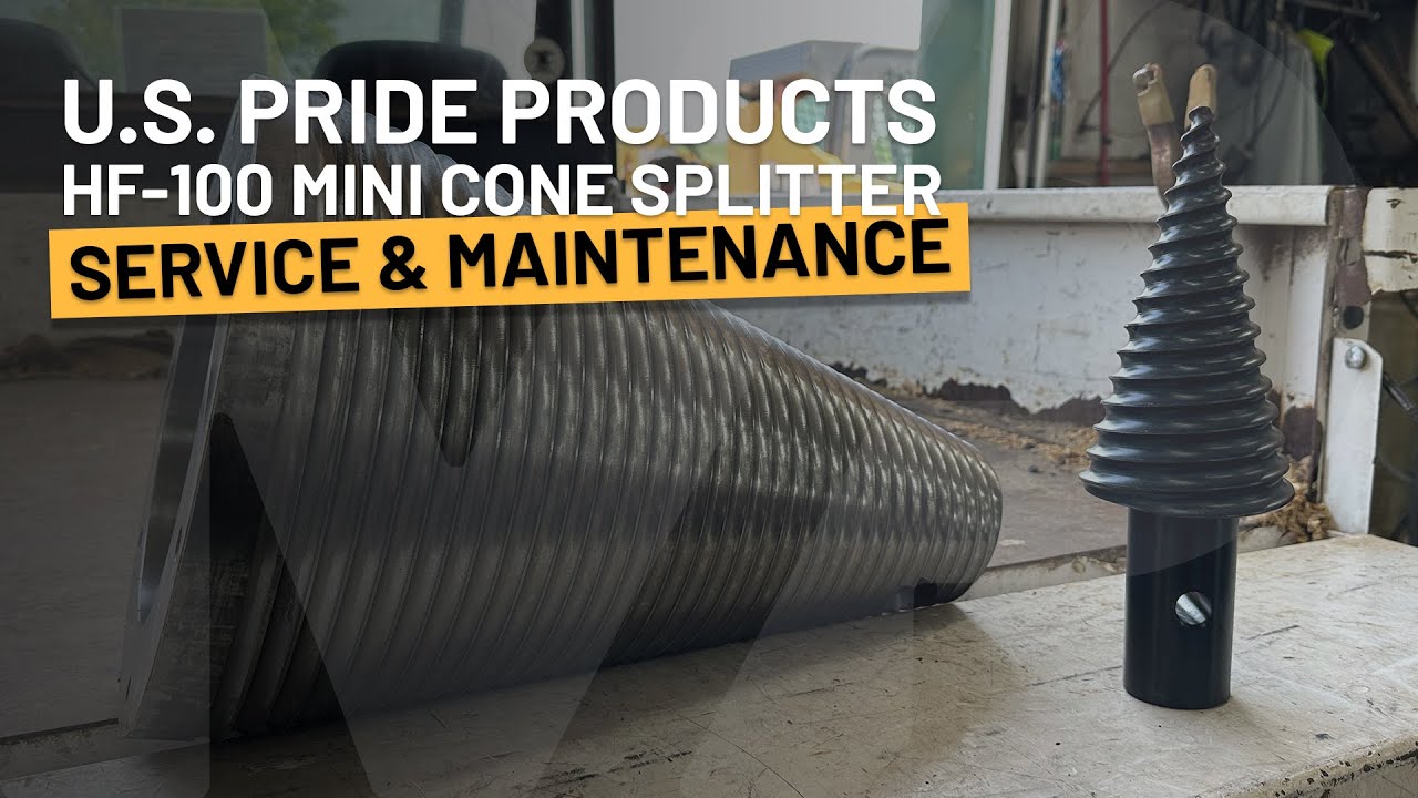 Service & Maintenance of the U.S. Pride HF-100 Mini Cone Log Splitter ...