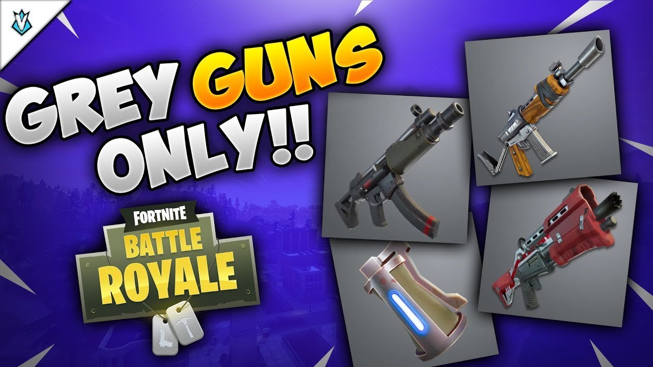 fortnite solo grey guns only (Challenge series) - YouTube