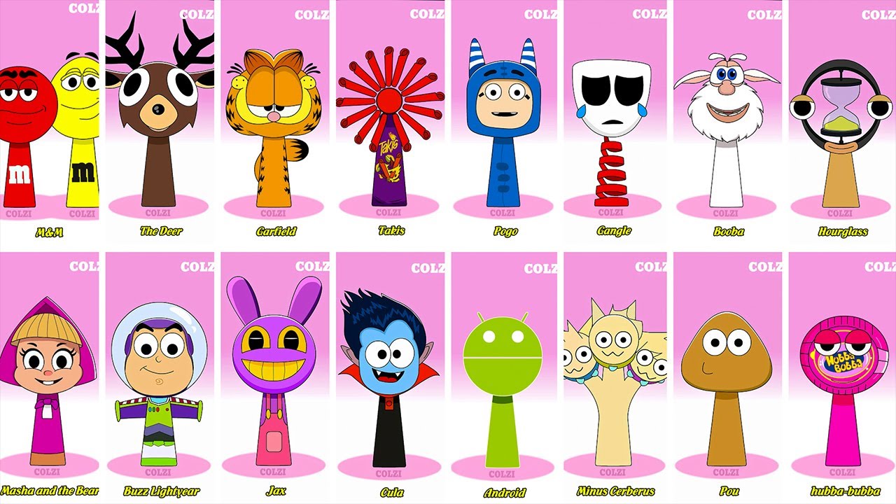 Incredibox Sprunki OC Phase 1 to Phase 3 THE DEER, Nyan Cat, Jax, DINO ...