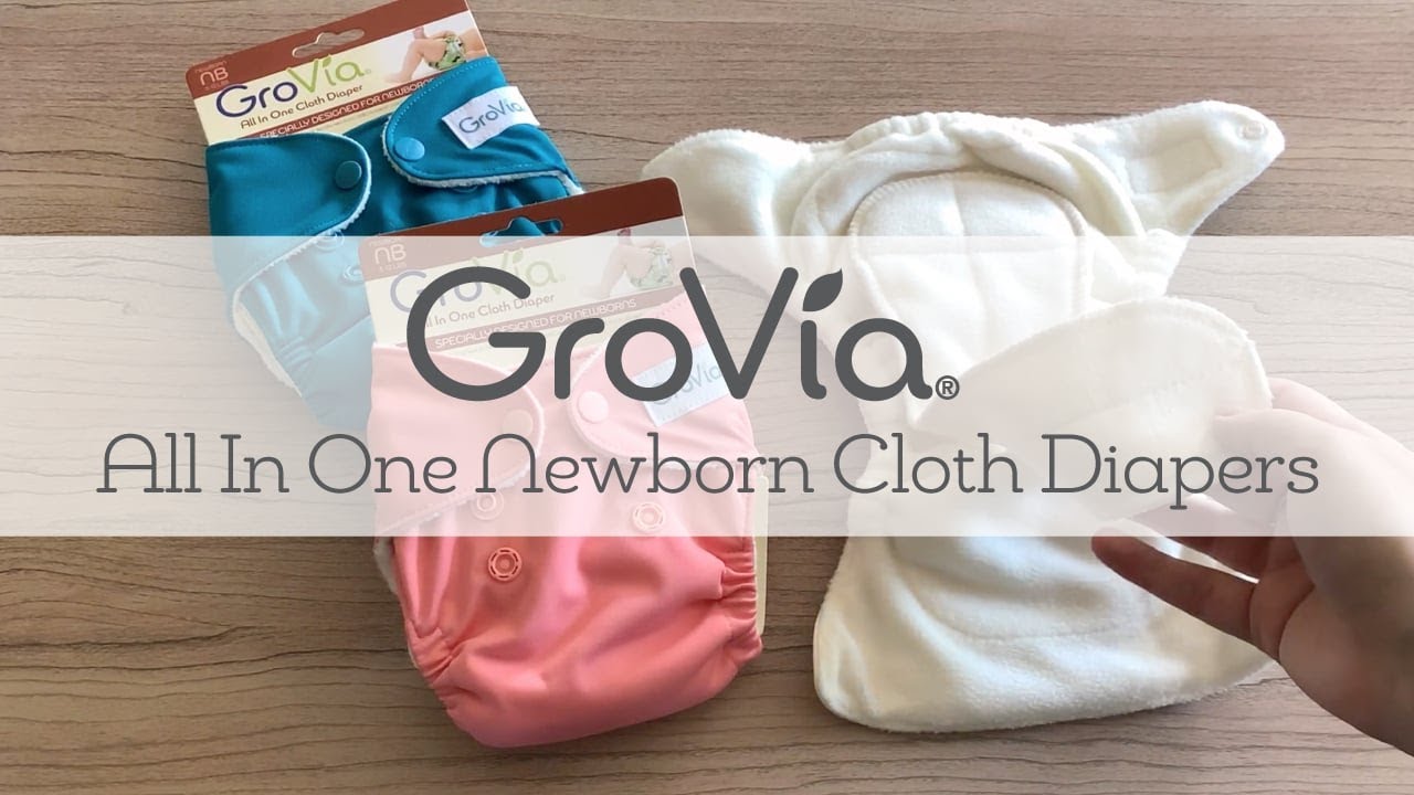 GroVia Newborn All-in-One Cloth Diaper (5–12 lbs) - YouTube