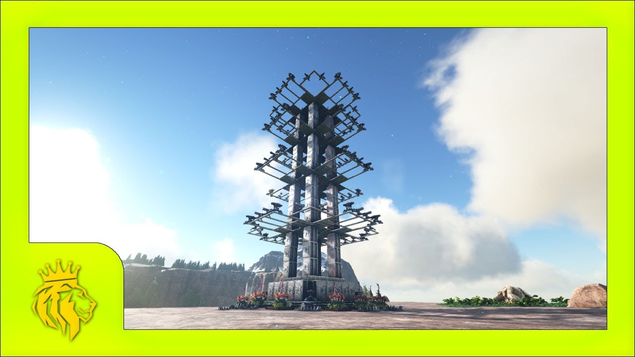 3X3 Vault Sky Turret Tower Design | BEST Tower On ARK | ARK: Survival ...