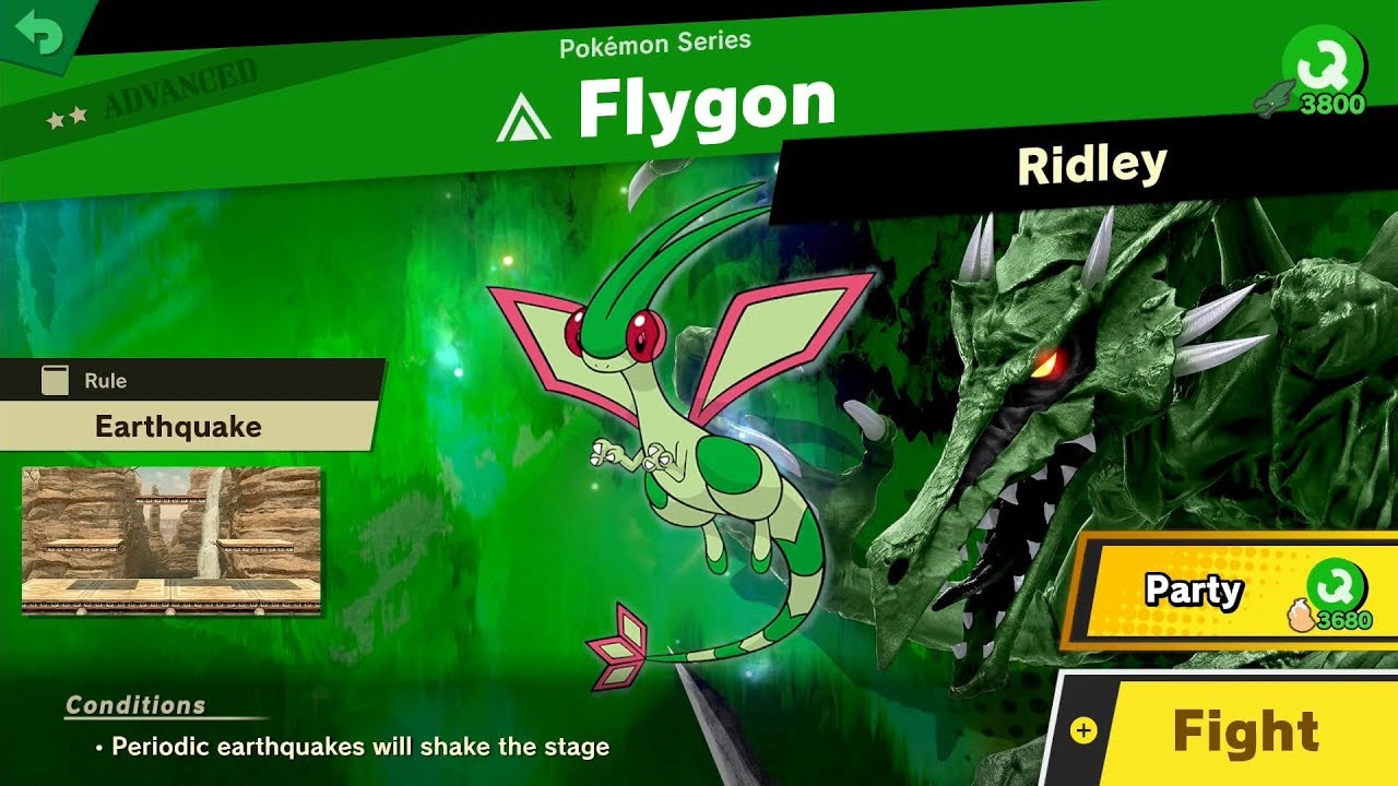 490. Flygon - Fair Spirit Battle - Super Smash Bros. Ultimate - YouTube
